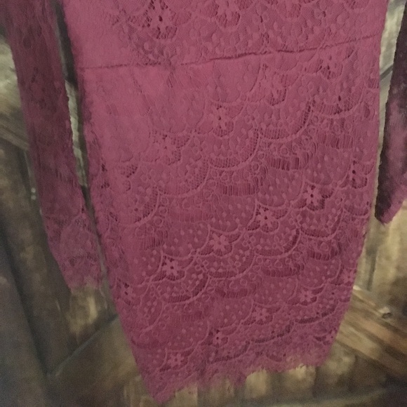 Dresses | Deep Red Lace Cocktail Dress | Poshmark